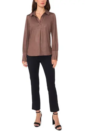Chaus Oversized Johnny Collar Top