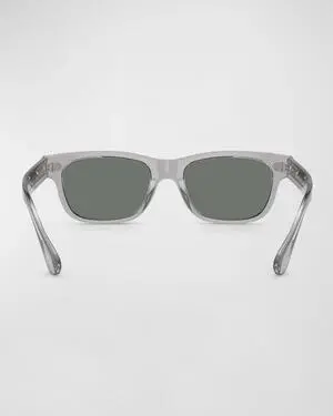 Oliver Spencer Rosson Sun Rectangle Sunglasses - Grey
