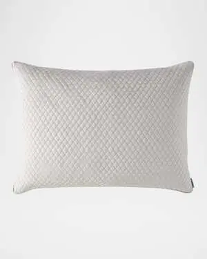 LILI ALESSANDRA Zoey Boucle Pillow, 24" Square - Crystal