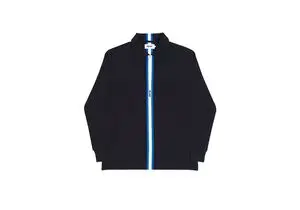 PALACE Vertical Weave Zip Polo - Black