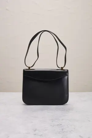 Hermès 1976 Box Constance 23 Shoulder Bag - Black