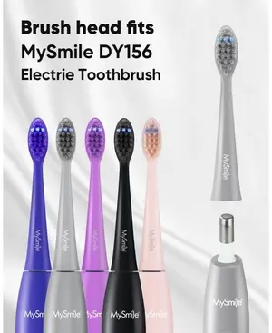 MYSMILE Dy156 Electric Toothbrush Replacement Heads - Grey