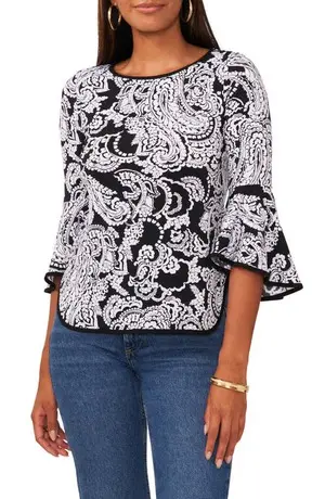Chaus Paisley Print Top