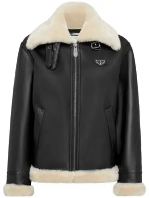 Philipp Plein Faux-shearling Jacket - Black