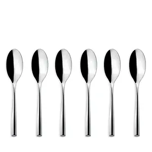 BROGGI Zeta Espresso Spoons, Set Of 6 - Silver