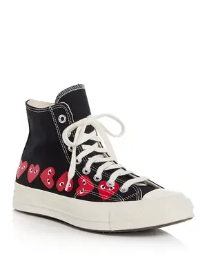 Play Comme Des Garcon Lace Up Sneakers For Women