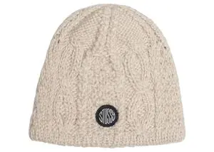 StÜssy Cable Knit Skull Cap - Natural
