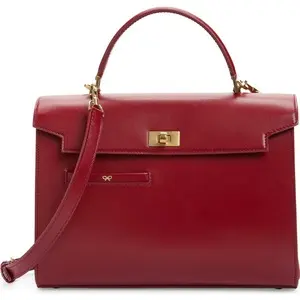 ANYA HINDMARCH Mortimer Leather Top Handle Bag - Vampire