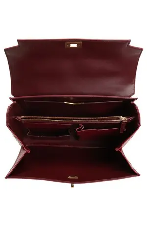 ANYA HINDMARCH Mortimer Leather Top Handle Bag - Vampire