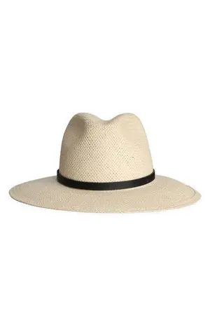 Janessa Leoné Lyra Packable Straw Fedora - Natural