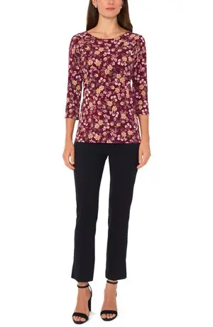 Chaus Floral Grommet Top