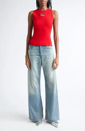 DIESEL® M-caddix-top Sleeveless Rib Top