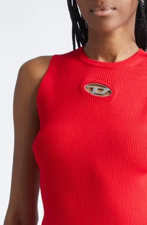 DIESEL® M-caddix-top Sleeveless Rib Top