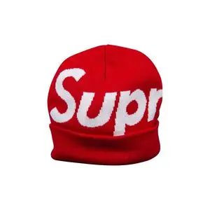 Supreme Big Logo Beanie - Red