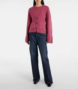 Khaite Mia Cashmere Ribbed Sweater - Red