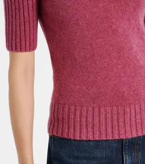 Khaite Mia Cashmere Ribbed Sweater - Red