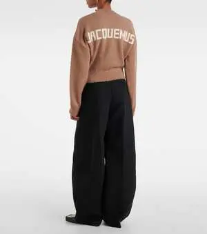 Jacquemus Alpaca And Wool-blend Sweater - Beige