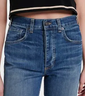 NILI LOTAN Terrell High-rise Bootcut Jeans - Blue