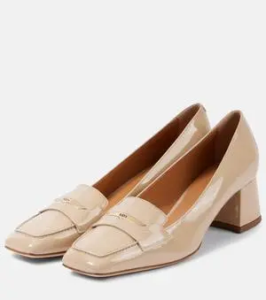 TOD'S 50 Patent Leather Loafer Pumps
