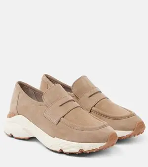 TOD'S Suede Sneakers - Beige