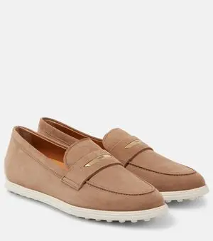 TOD'S Suede Loafers - Brown