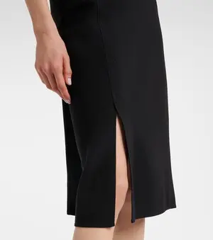 Bottega Veneta One-shoulder Crepe Midi Dress - Black