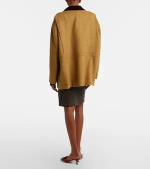 Stouls Gina 25 Leather Midi Skirt - Brown