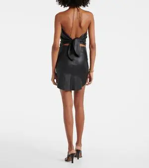 Stouls Lili Leather Miniskirt