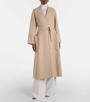 Max Mara Vezzoso Camel Hair Wrap Coat