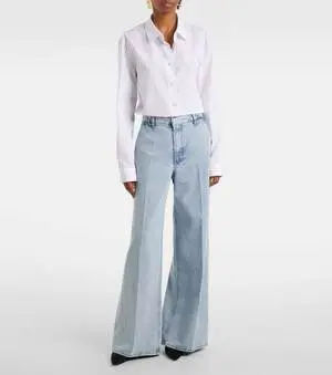 FRAME High-rise Wide-leg Jeans