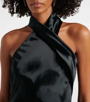 Galvan Pandora Halterneck Gown