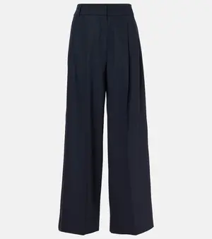Max Mara Nichols Virgin Wool Wide-leg Pants