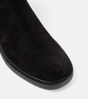 TOD'S Suede Chelsea Boots - Black