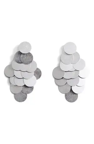 Mango Cascade Disc Drop Earrings