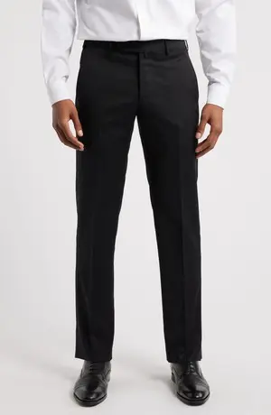 Zanella Parker Platinum Super 130's Gabardine Dress Pants - Black