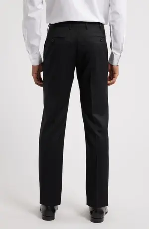 Zanella Parker Platinum Super 130's Gabardine Dress Pants - Black