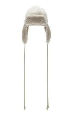 MIU MIU Shearling-Lined Cashmere-Wool Hat