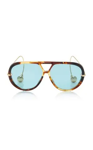 Bottega Veneta Drop Aviator-frame Sunglasses