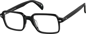 Zenni Rectangle Full Rim Eyeglasses - Black