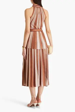 Zimmermann Striped Metallic Knitted Top