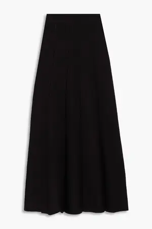 Zimmermann Knitted Midi Skirt - Black