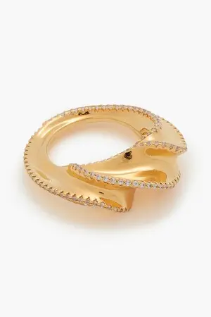 Zimmermann Tone Crystal Ring - Gold