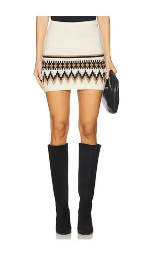 SEROYA Sierra Mini Skirt - Eggshell