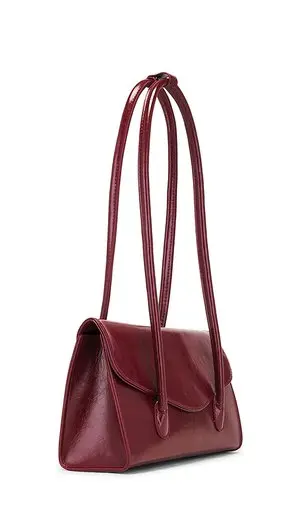 8 Other Reasons Patent Leather Shoulder Bag In Burgundy - 5% Off