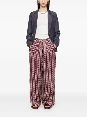 FORTE_FORTE Graphic-print Palazzo Trousers