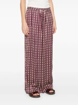 FORTE_FORTE Graphic-print Palazzo Trousers
