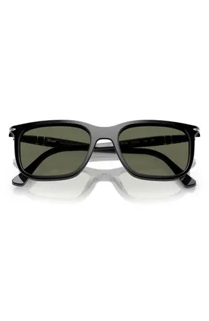 Persol 56mm Polarized Rectangle Sunglasses