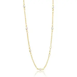 SHYMI Marquis Station Necklace - Gold