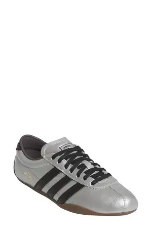 Adidas Tokyo Decon Low Top Leather Sneakers - Silver Metallic/ Black/ Gum