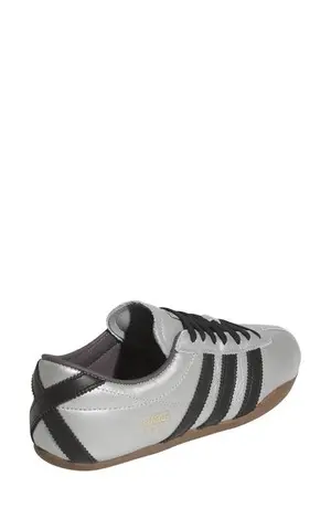Adidas Tokyo Decon Low Top Leather Sneakers - Silver Metallic/ Black/ Gum